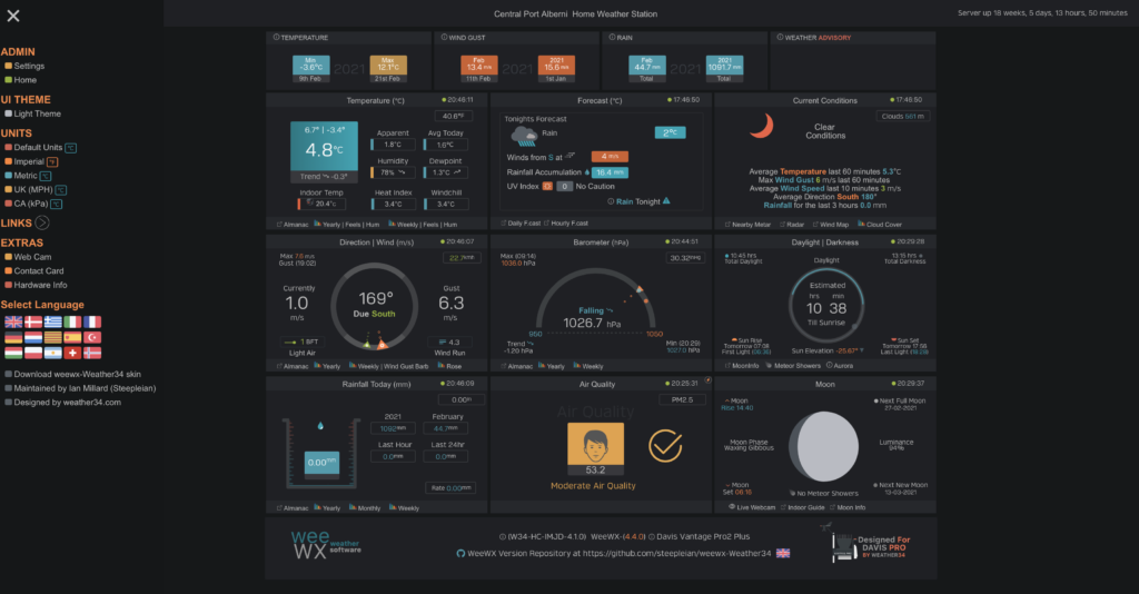 Installing the Weather34 skin on WeeWx with Remote Web Server - 2022 Final Edition - Murkyview
